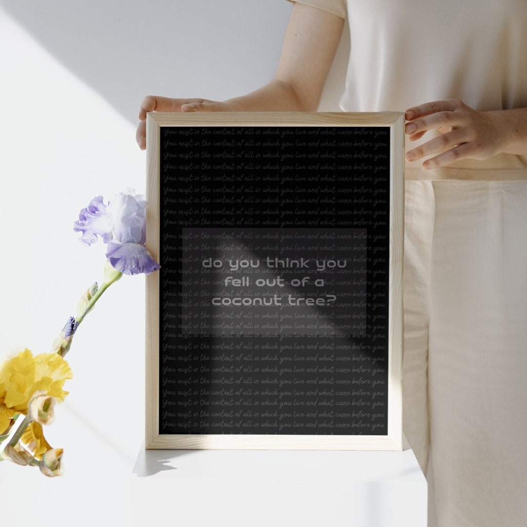 BLACK Coconut Tree Kamala Harris Art Printable - Instant Download - Etsy