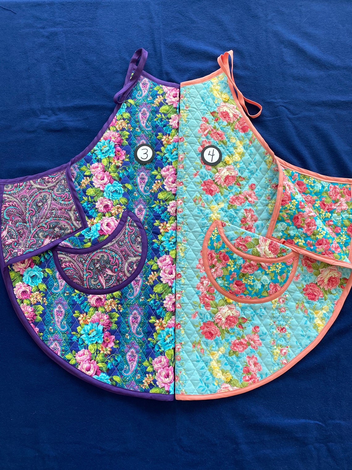 Reversible Quilted Cotton Apron: Mommy & Me Matching Set - Etsy