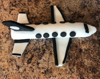 Airplane Fondant Cake Topper - Etsy