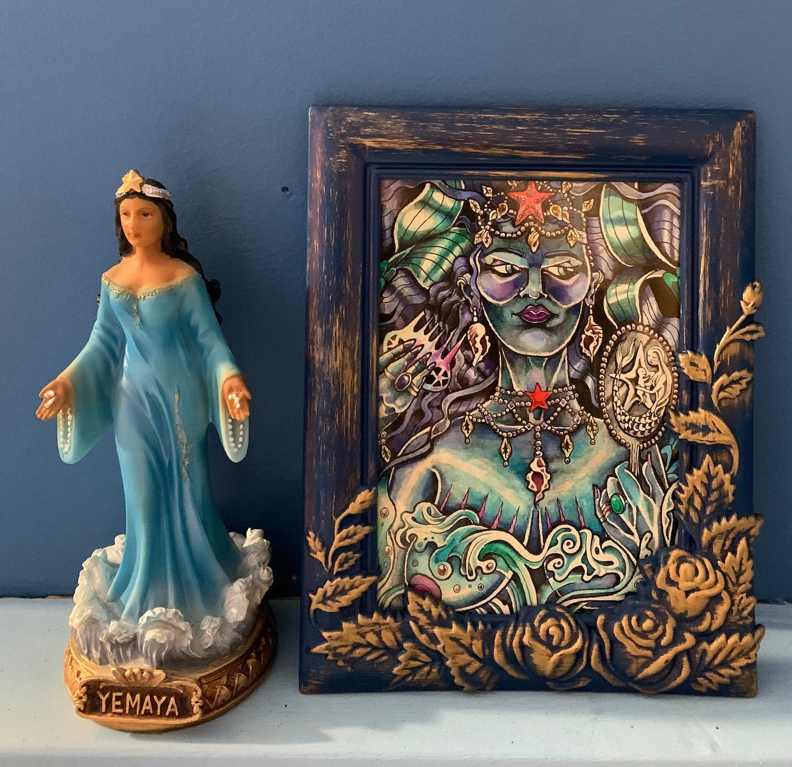 Sea Queen Yemaya Yemoja LaSiren LaSirenn LaSirena Orisha | Etsy