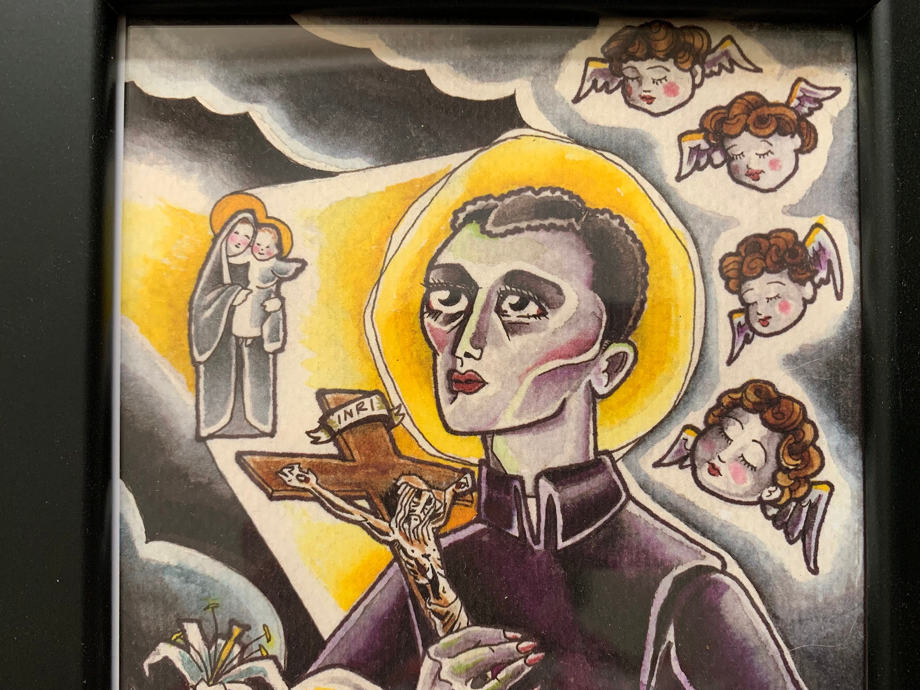 Papa Gede Guede Baron Samedi Bawon Samdi Saint Gerard Majella Framed ...