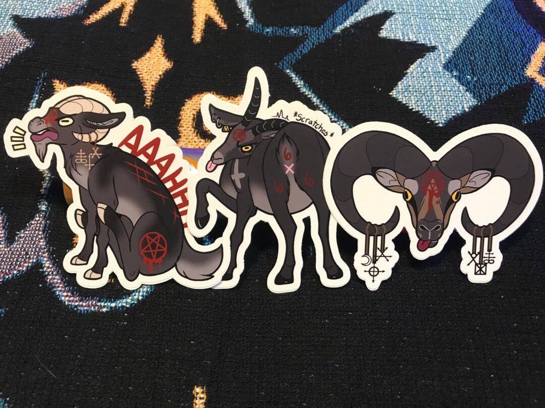 Sh*t Demon Goat Stickers! - Etsy