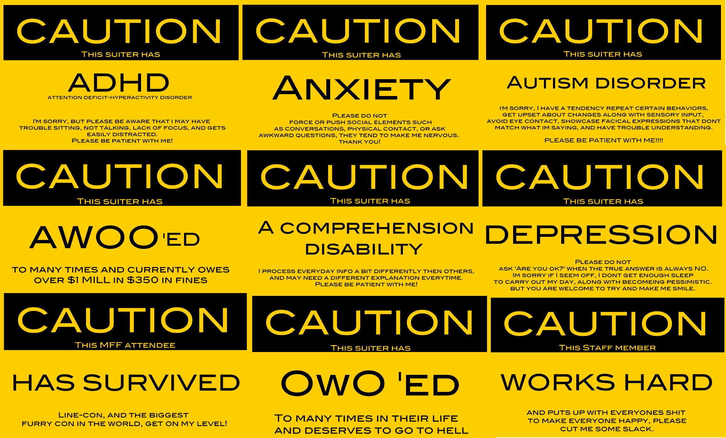 Caution Badges - Etsy