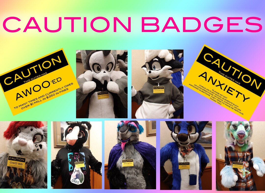 Caution Badges - Etsy