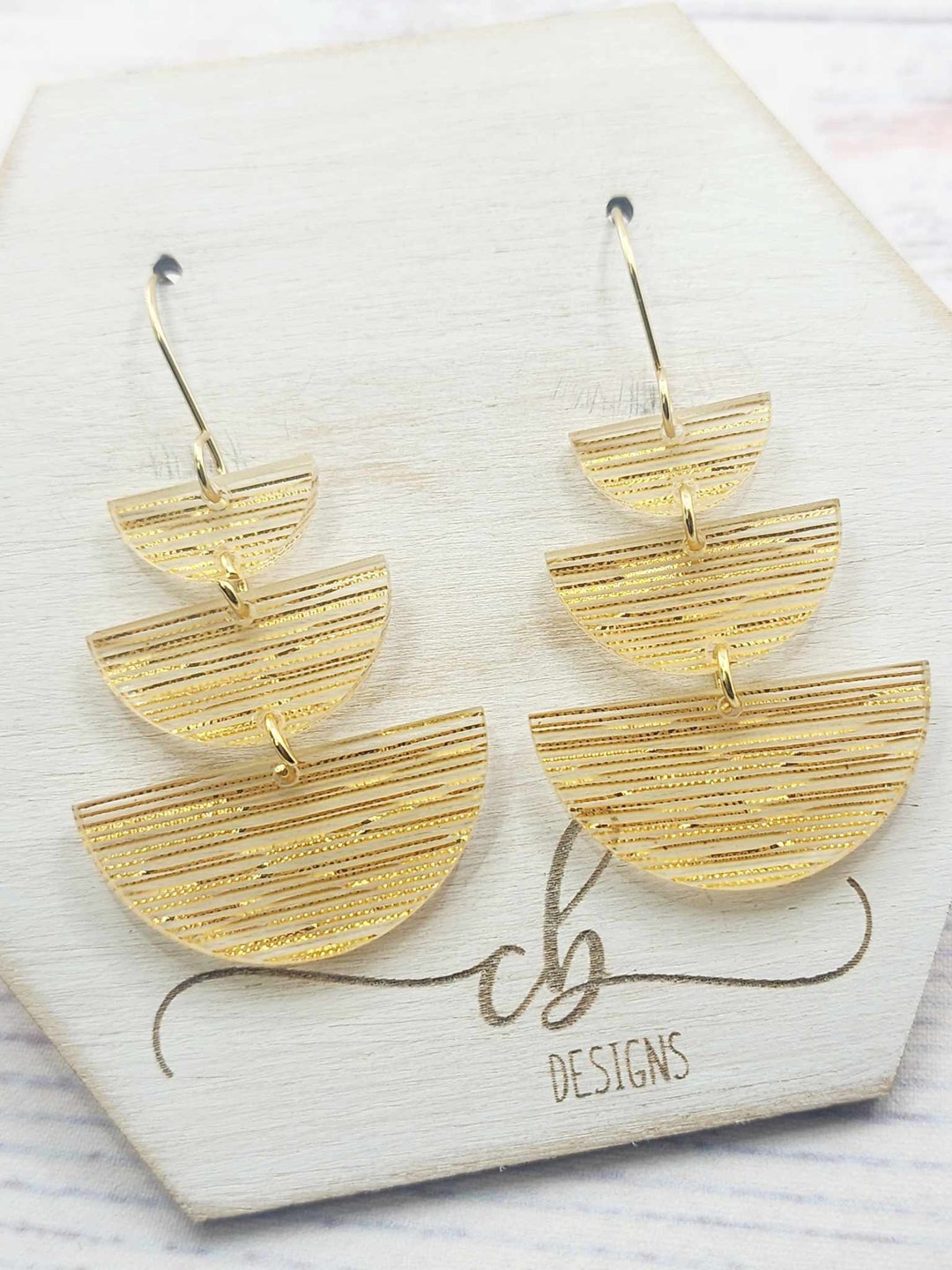 DIGITAL FILE - Hanging Semi-circle Earring SVG File - Etsy