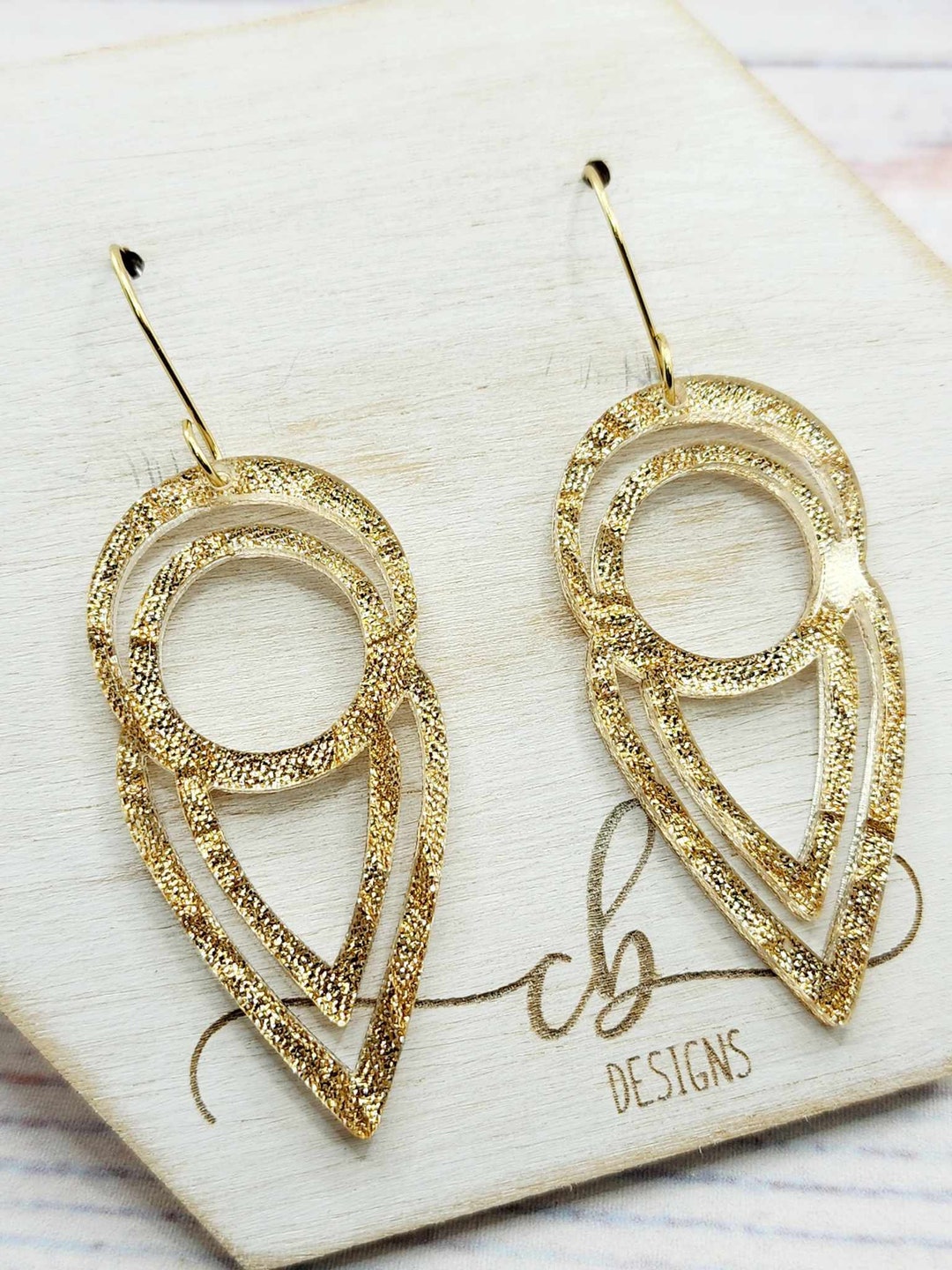 DIGITAL FILE - Geometric Earring SVG File - Etsy