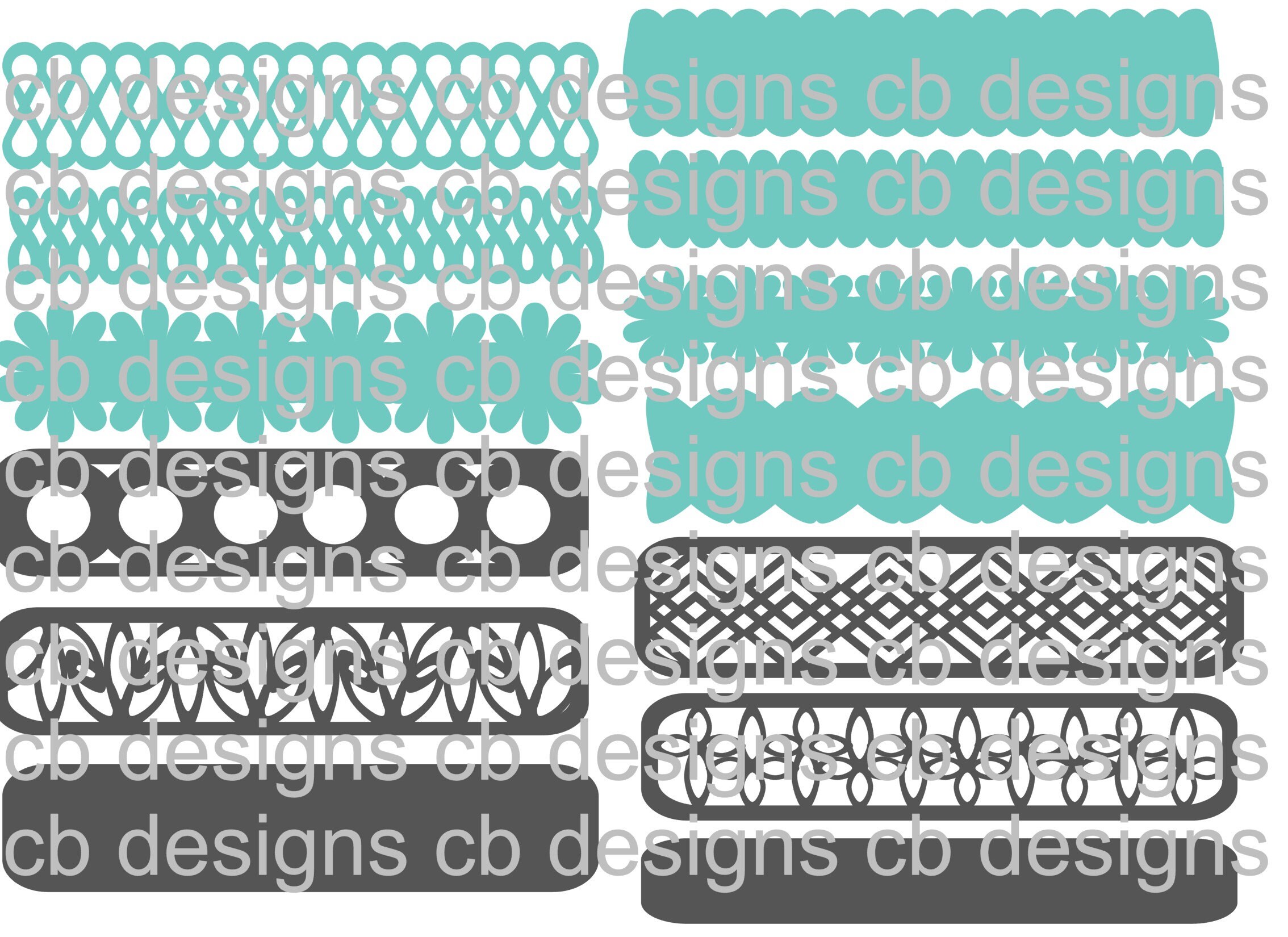 DIGITAL FILE - Bangle Set 2 SVG File - Etsy