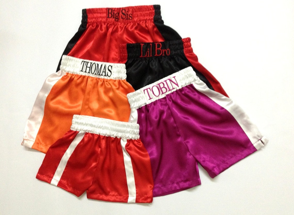 K3-CUSTOM Made and PERSONALIZED Satin Boxing Shorts Boxing - Etsy