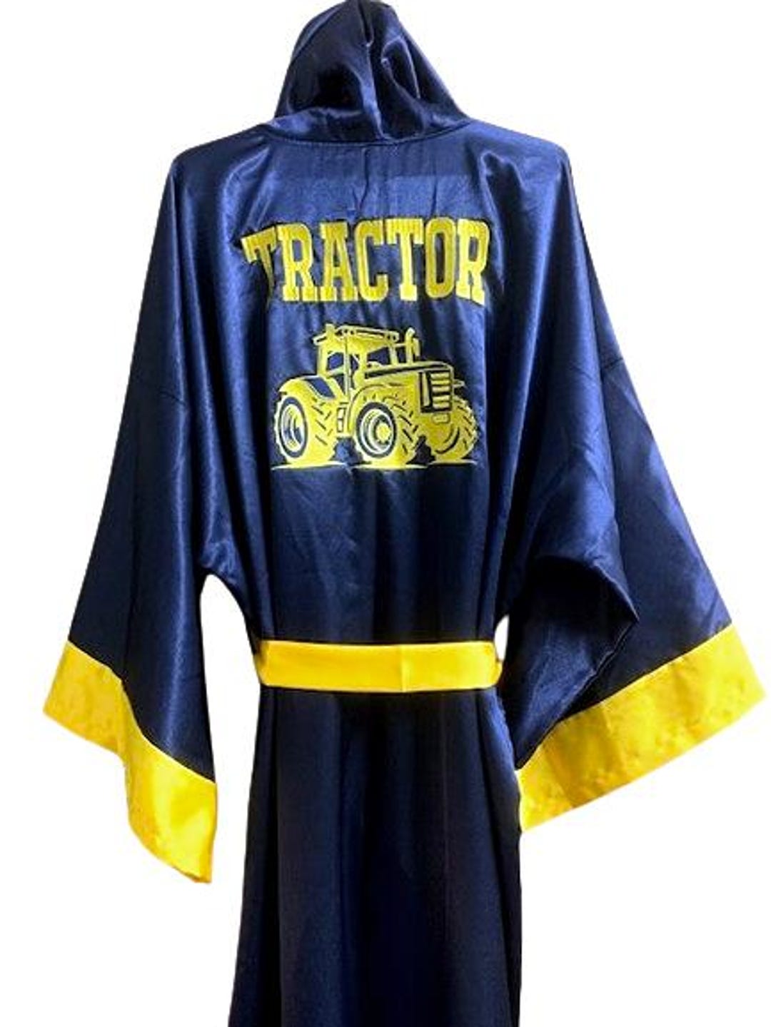 Personalized Men Silk Satin Boxing Robe and Embroidered Silk Satin ...