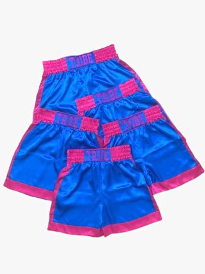 CUSTOM Embroidered and Personalized Satin Boxing Shorts Boxing Trunks ...