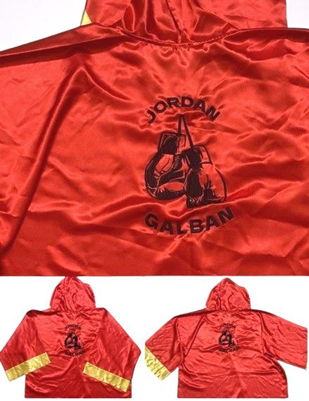 MADE TO ORDER Silk Satin Men Boxing Robes, Silk Satin Adults Boxing ...