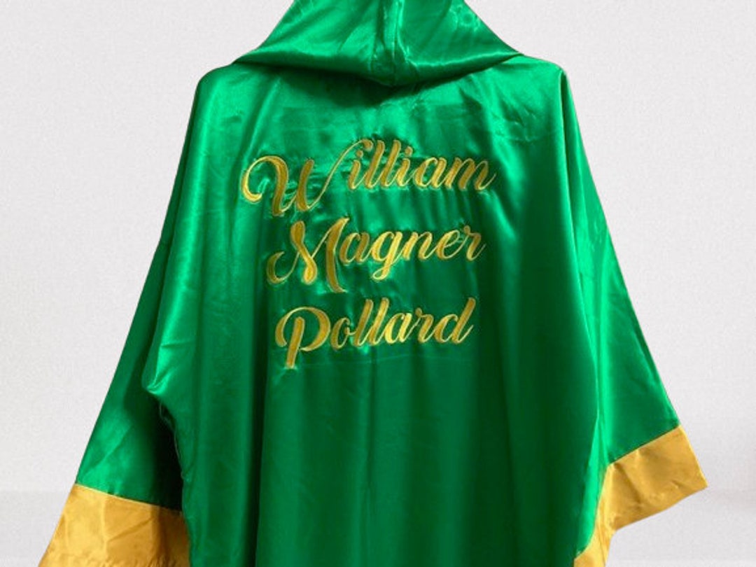 Personalized Silk Men Boxing Robes, Boxing Robe for Adults, Kids Boxing ...