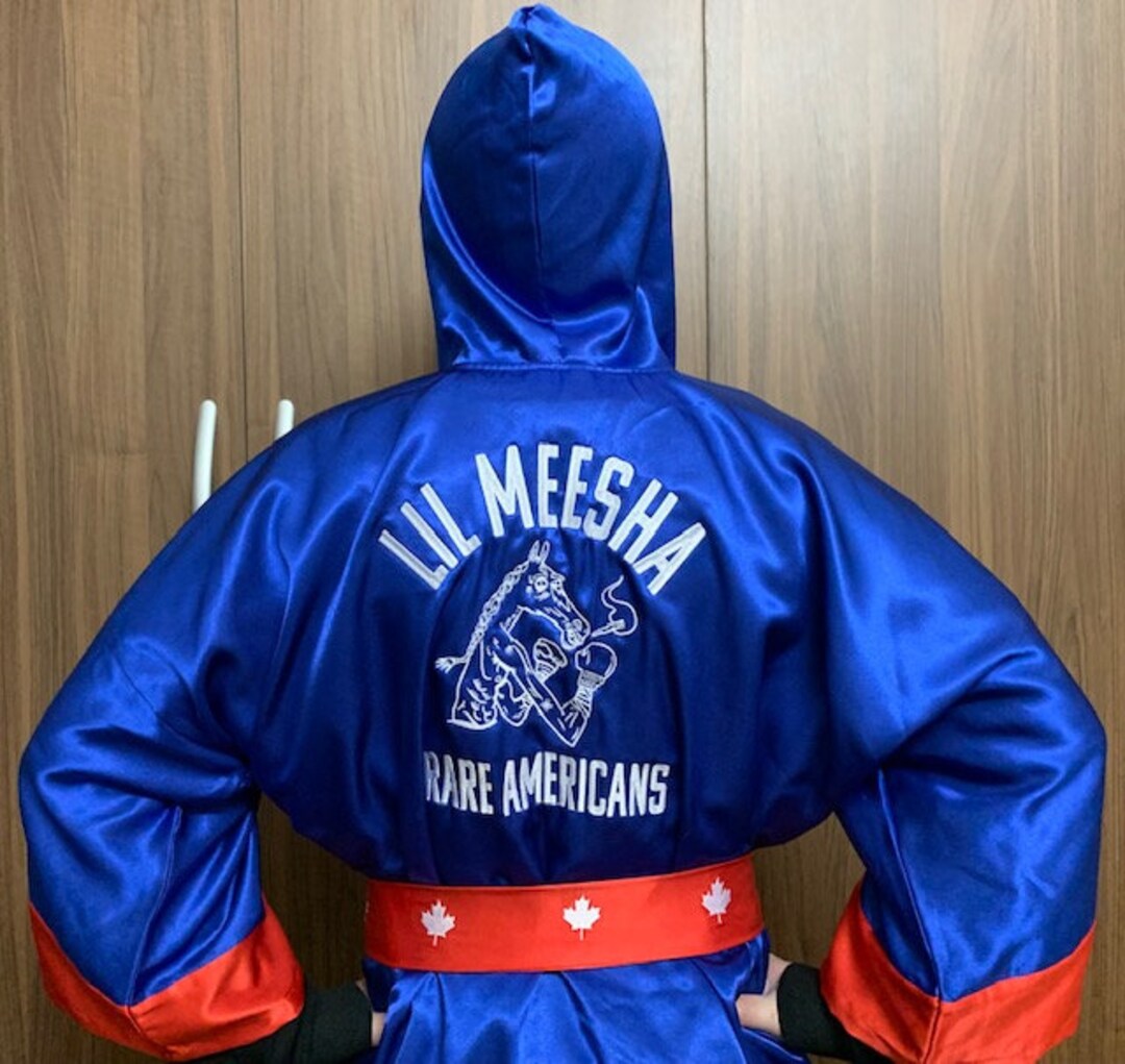 CUSTOM EMBROIDER Boxing Silk Satin Robes Custom Made Robes Personalized ...