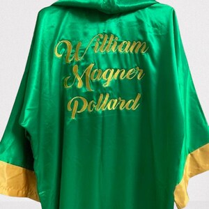Personalized Silk Men Boxing Robes, Boxing Robe for Adults, Kids Boxing ...