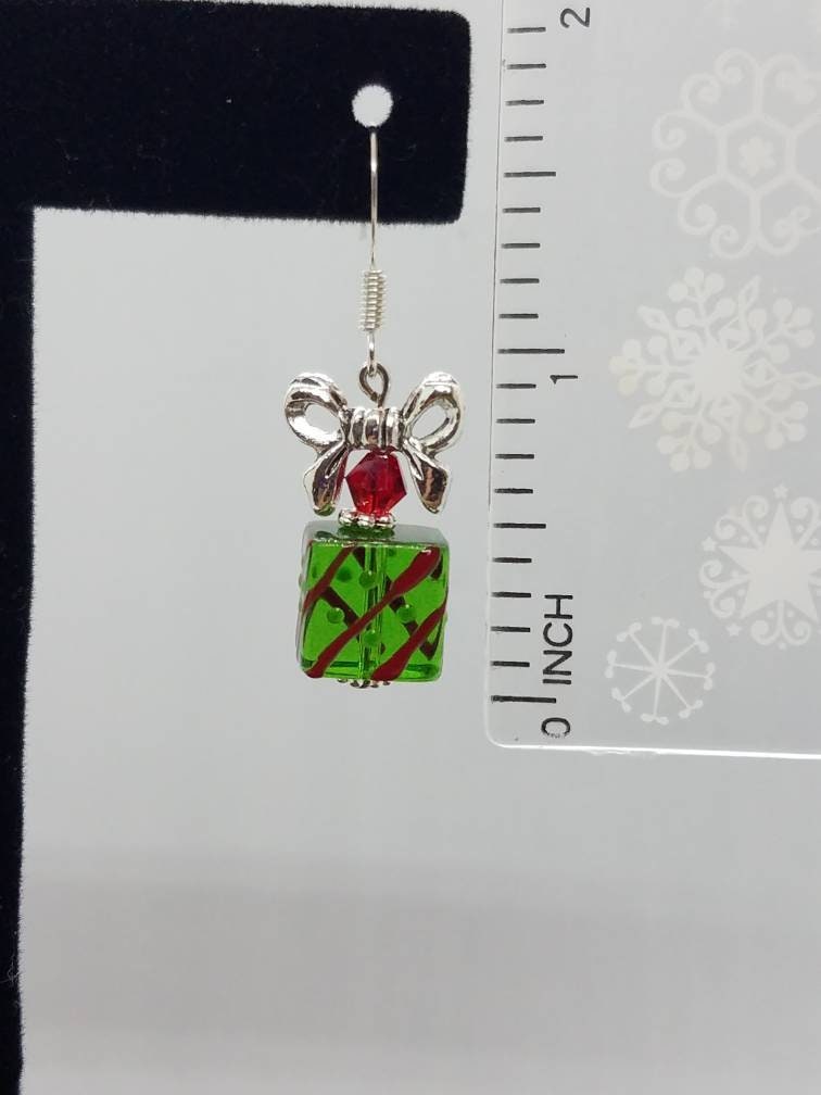 Christmas Present Earrings Christmas Present Dangle Earrings - Etsy UK