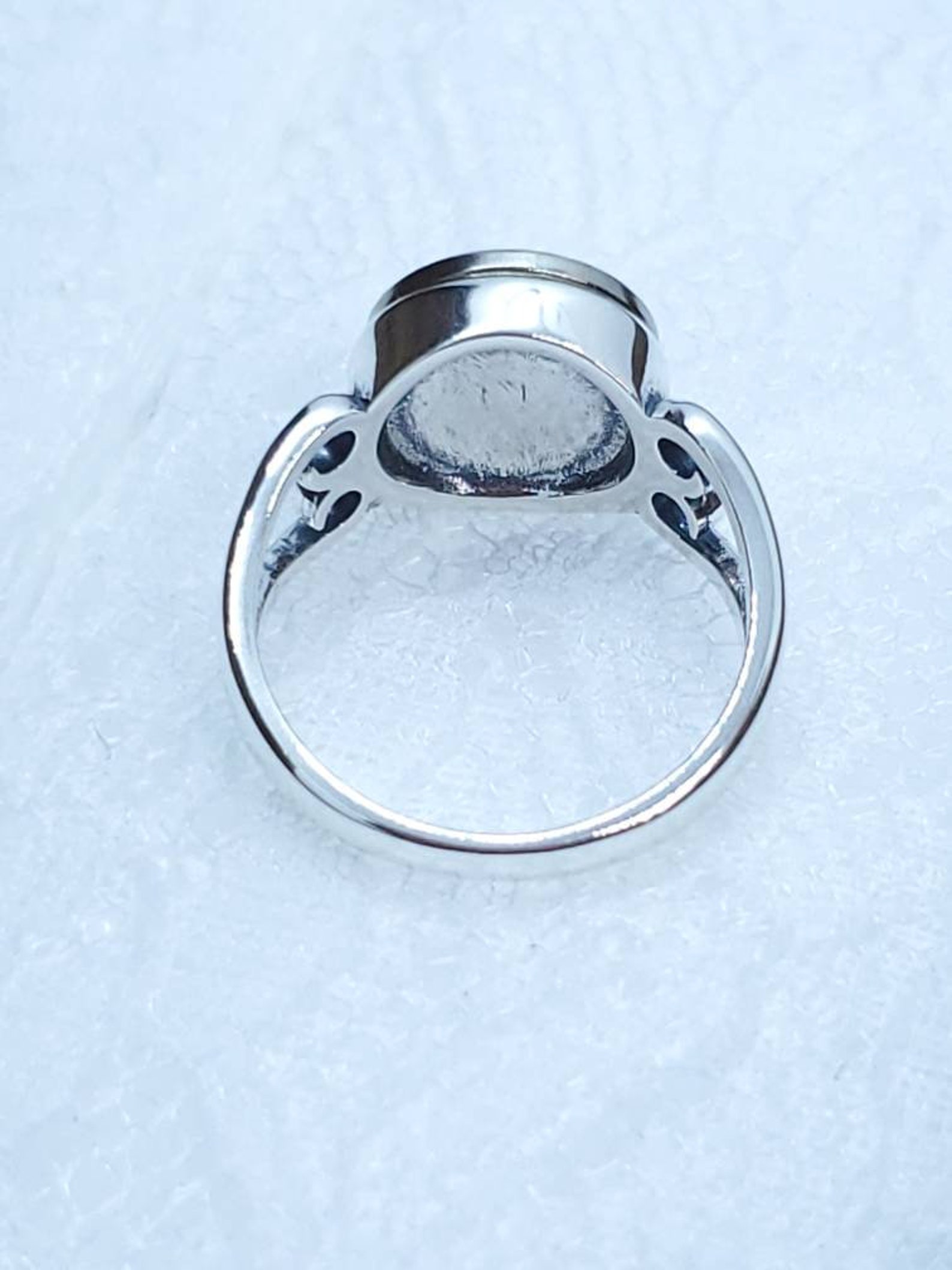 Swirl Heart Bullet Ring Sterling Silver Custom Made | Etsy