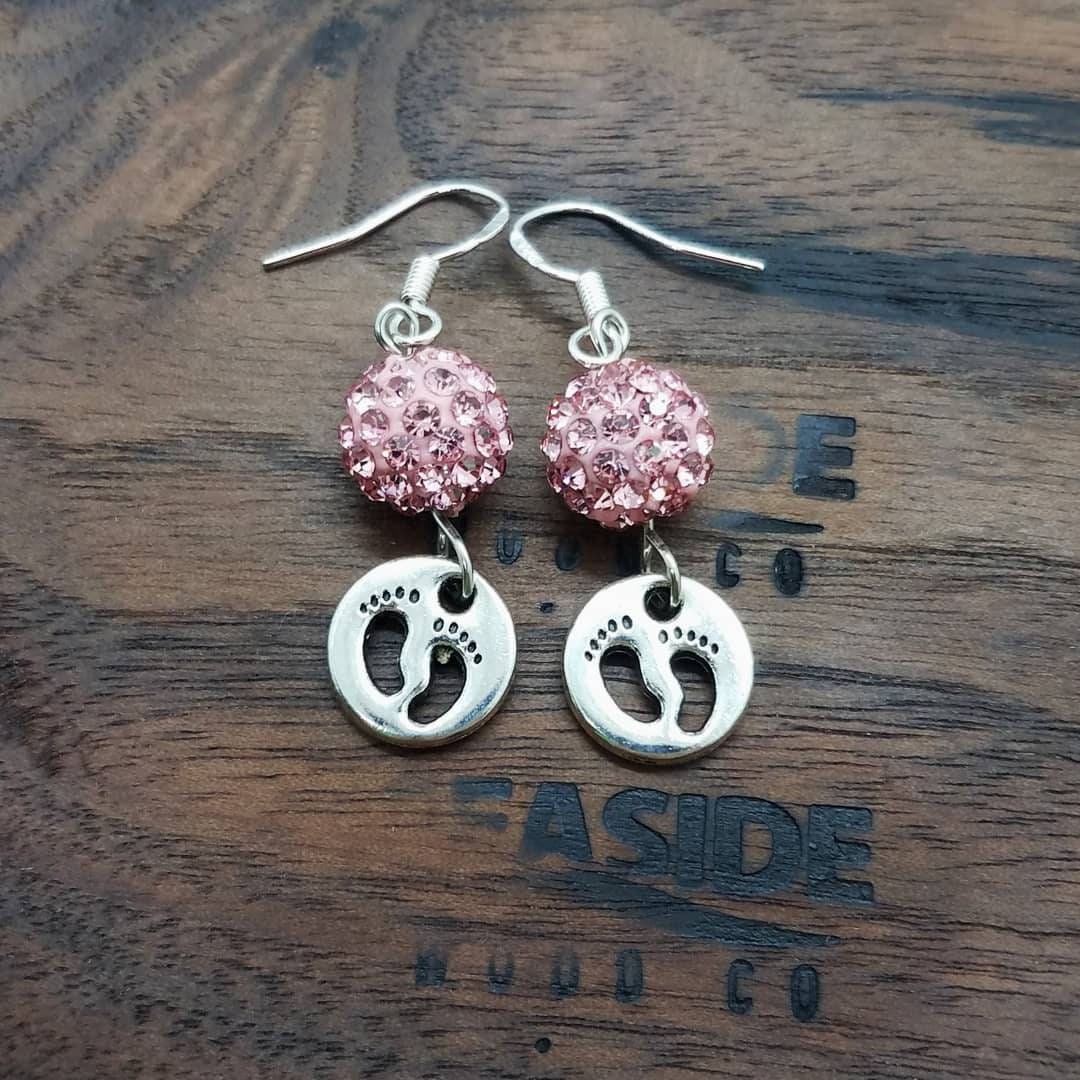 Baby Gender Reveal Earrings, Baby Girl Earrings, Baby Boy Earrings - Etsy