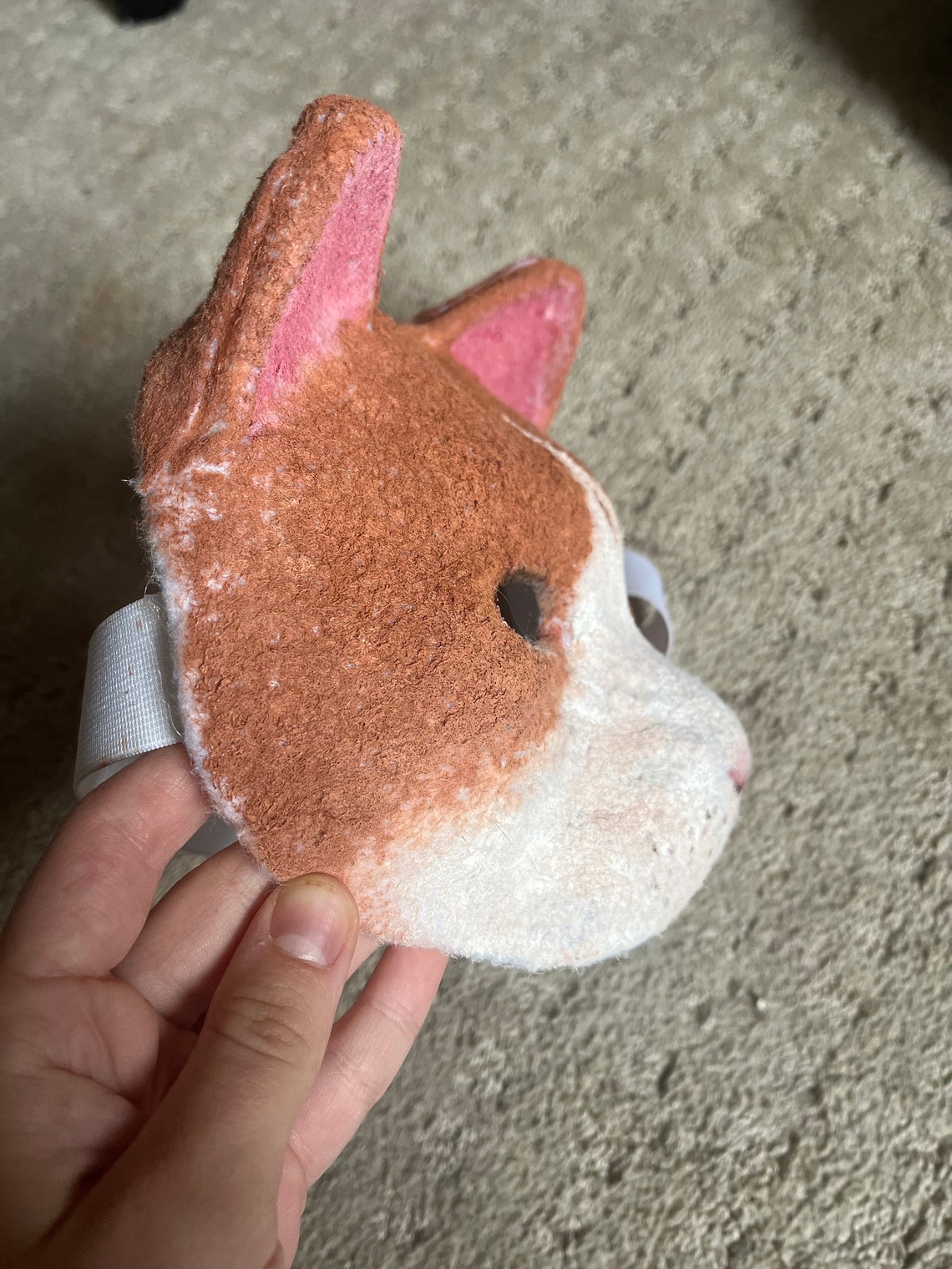 Orange Cat Semi- Realistic Animal Mask Therian - Etsy