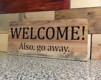 Funny welcome sign | Etsy