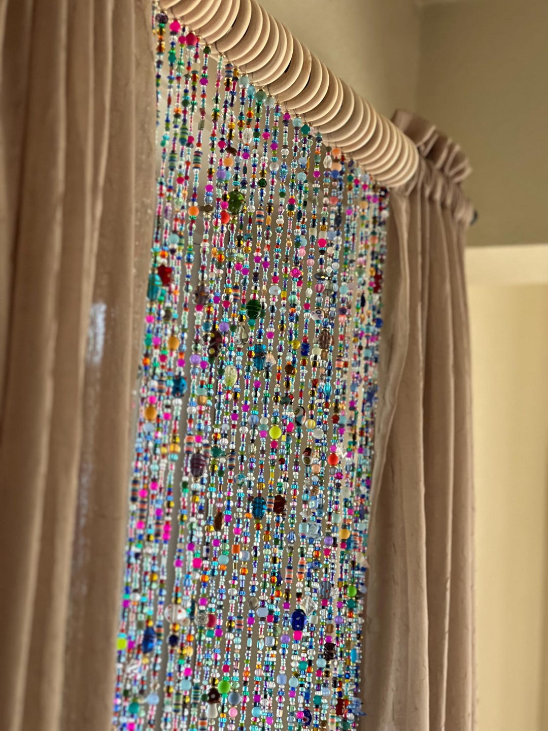 Handmade Boho Beaded Curtains - Etsy