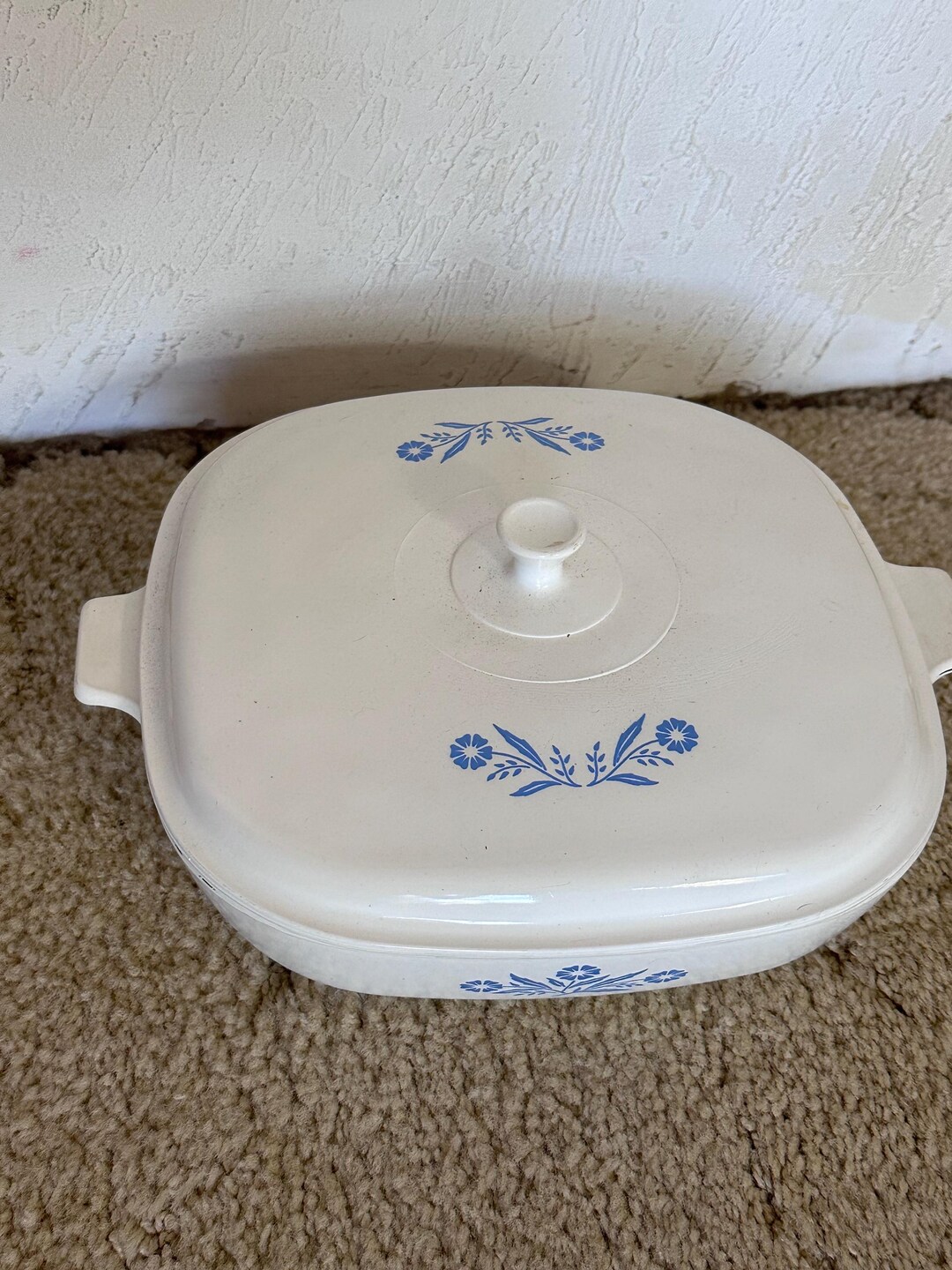 Vintage Corningware 10-inch Square Casserole Dish With Lid - Etsy