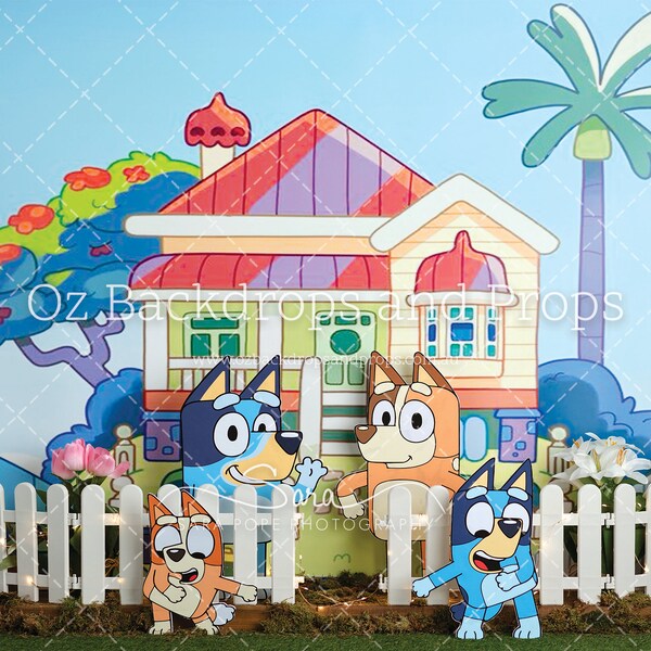 Bluey Back Drop Decor - Etsy Australia