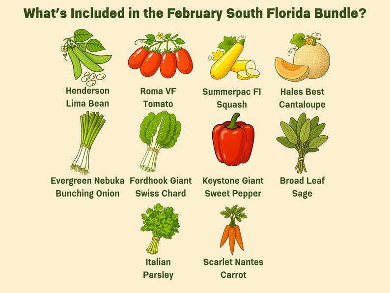 February Seed Bundle – South Florida Planting Window | Monthly Florida ...