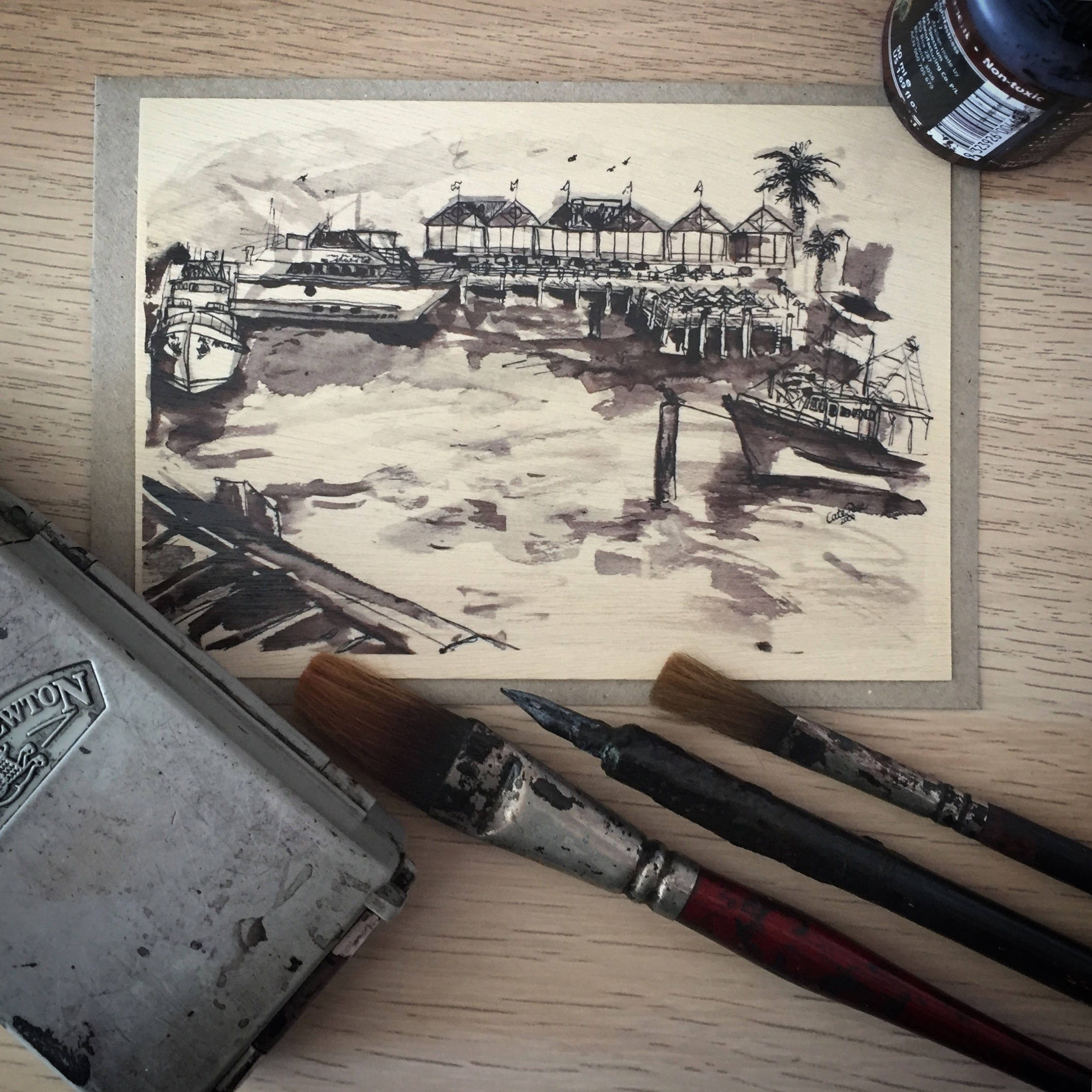 Emotional, vibrant art - mixed media, watercolour, pen & ink by ...