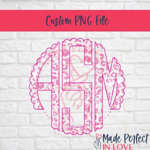 Pink Monogram - Etsy