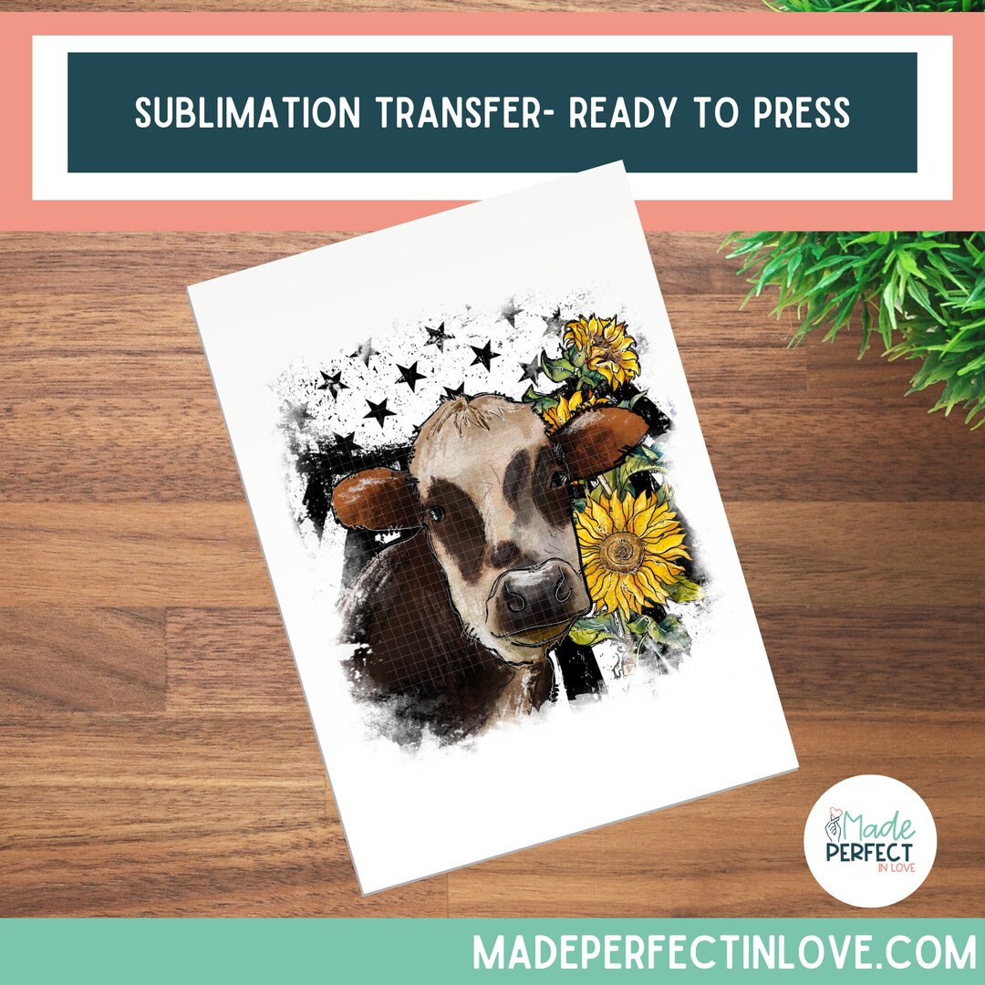 Cow Sublimation Transfer, Cow Sublimation, Country Girl Sublimation ...