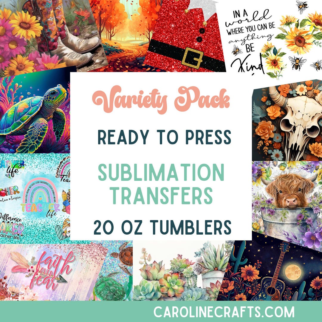 Tumbler Wrap Bundle, Sublimation Bundles Tumblers, Sublimation Tumbler ...
