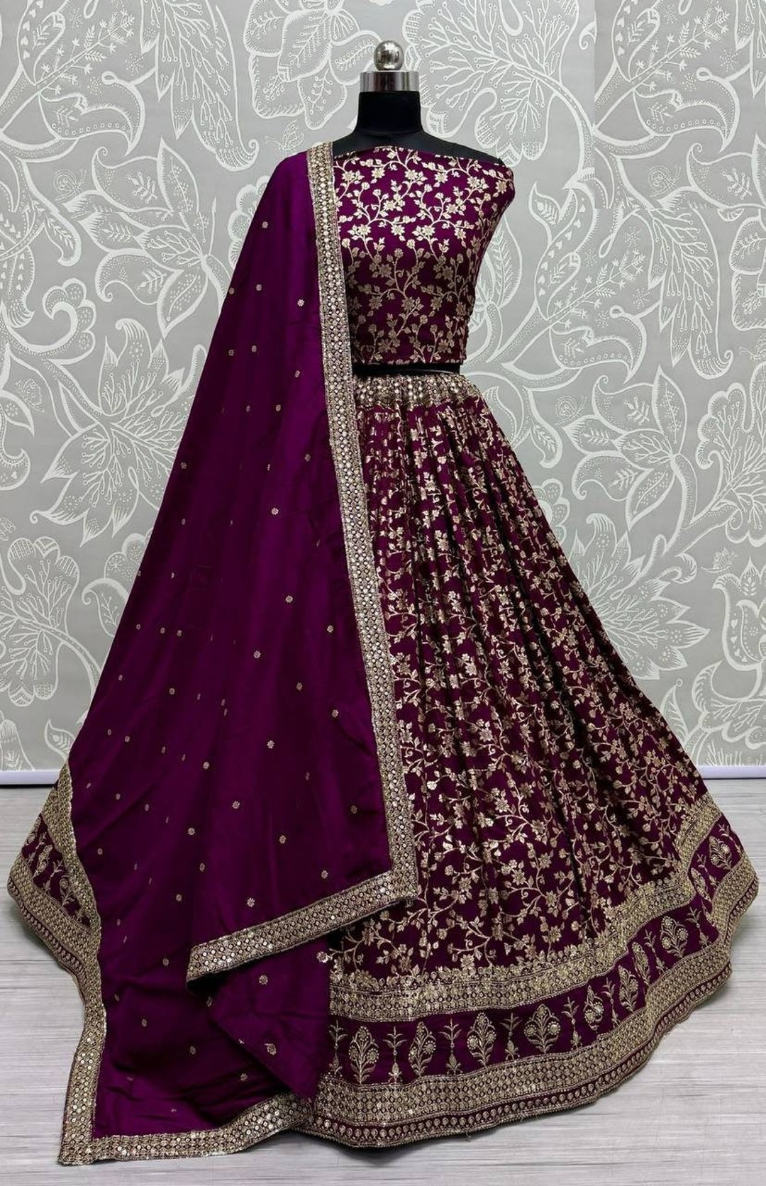 Indian Traditional Wear Multi Lengha Choli Designer Lehenga Choli ...