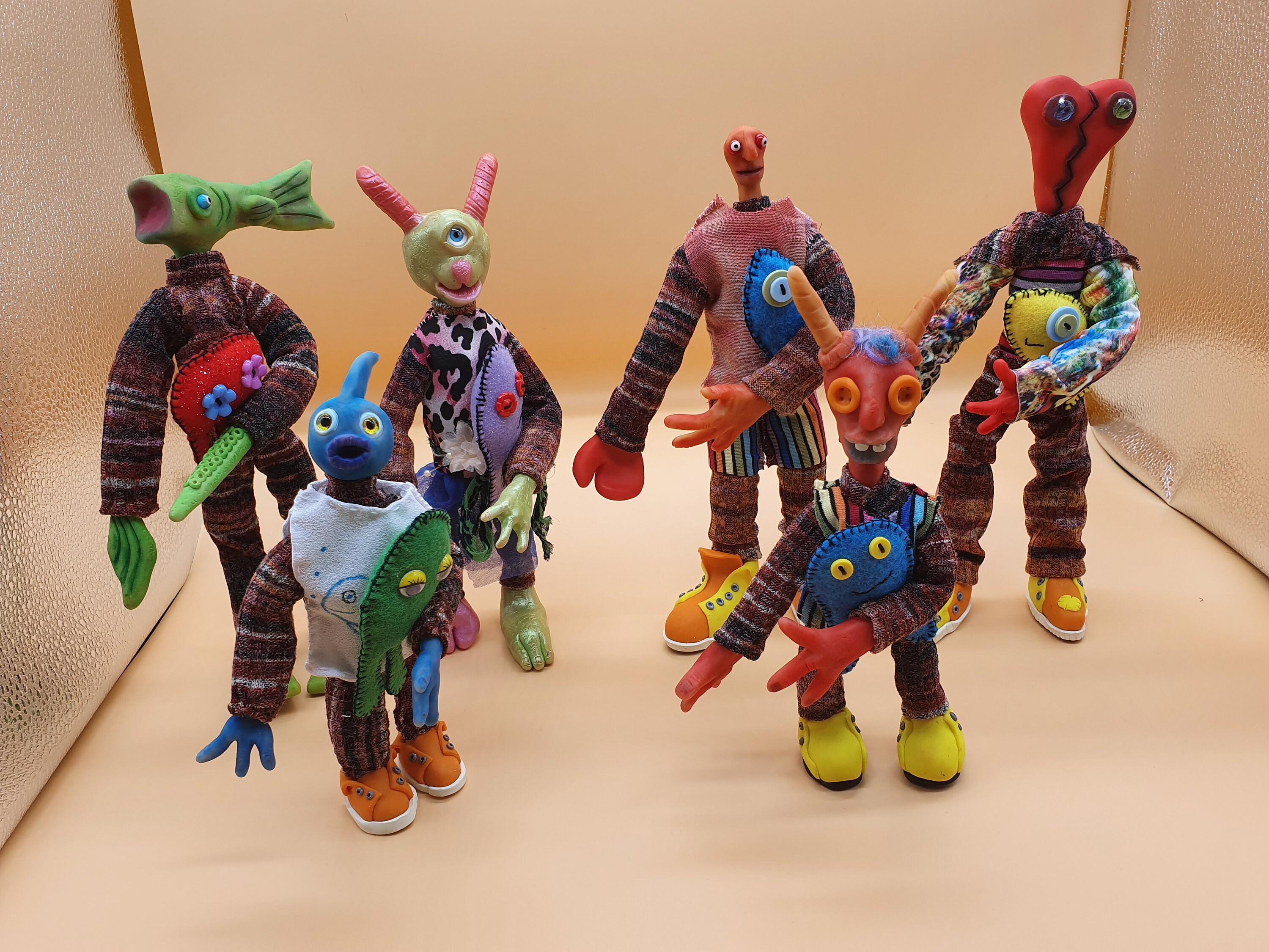 Fish Face is a Handmade Posable Artdoll Has a Unique Personality ...