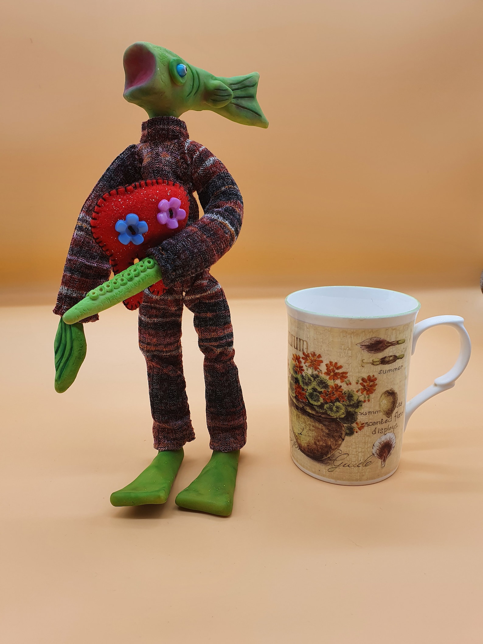 Fish Face is a Handmade Posable Artdoll Has a Unique Personality ...