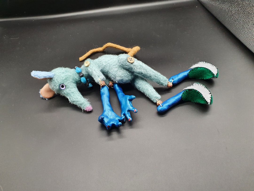 Baby Blu Bjd Posable Rat Artdoll Wearing a Necklace - Etsy