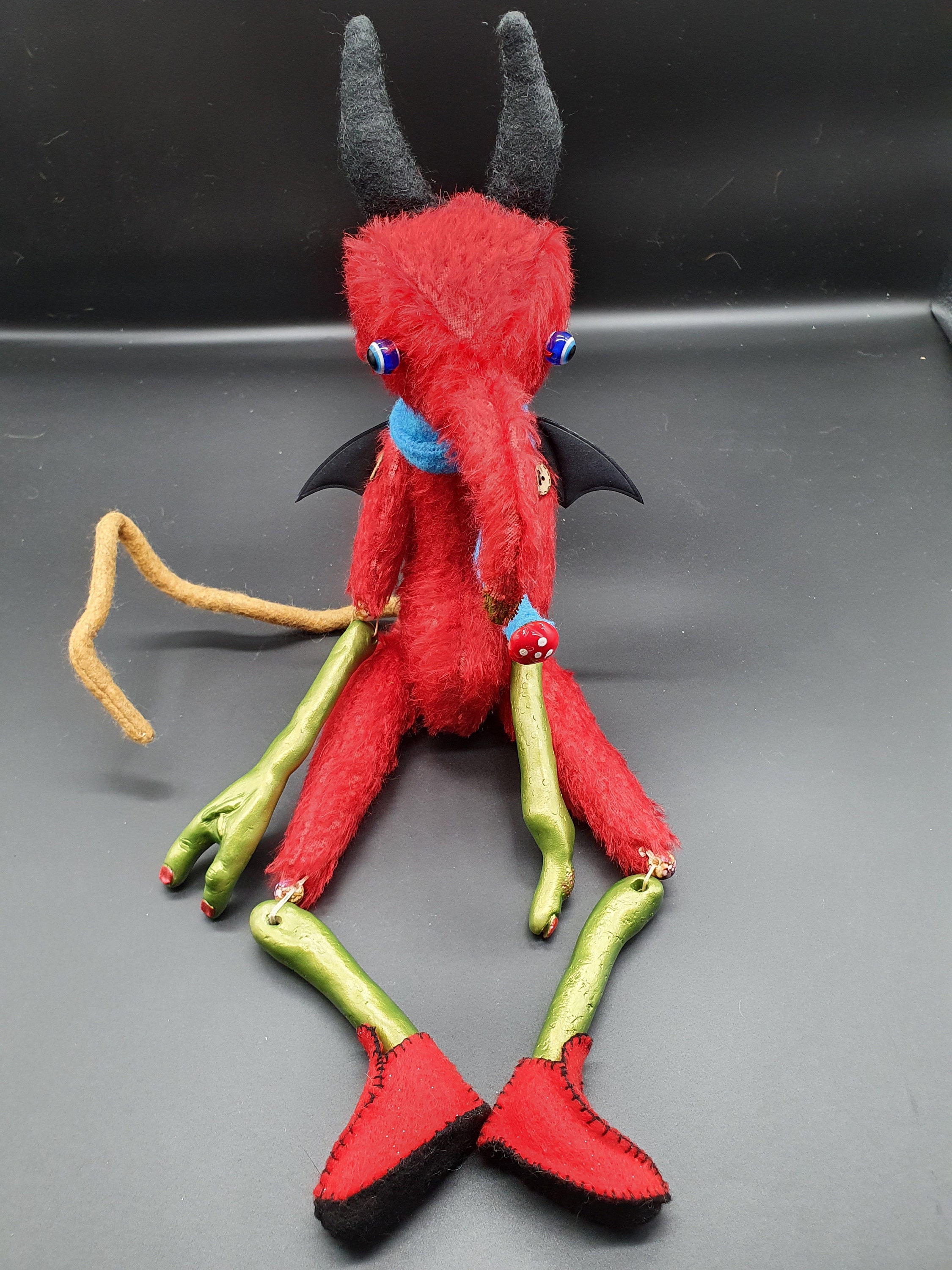 Red Devil Rat Bjd Posable Mohair Artdoll - Etsy UK