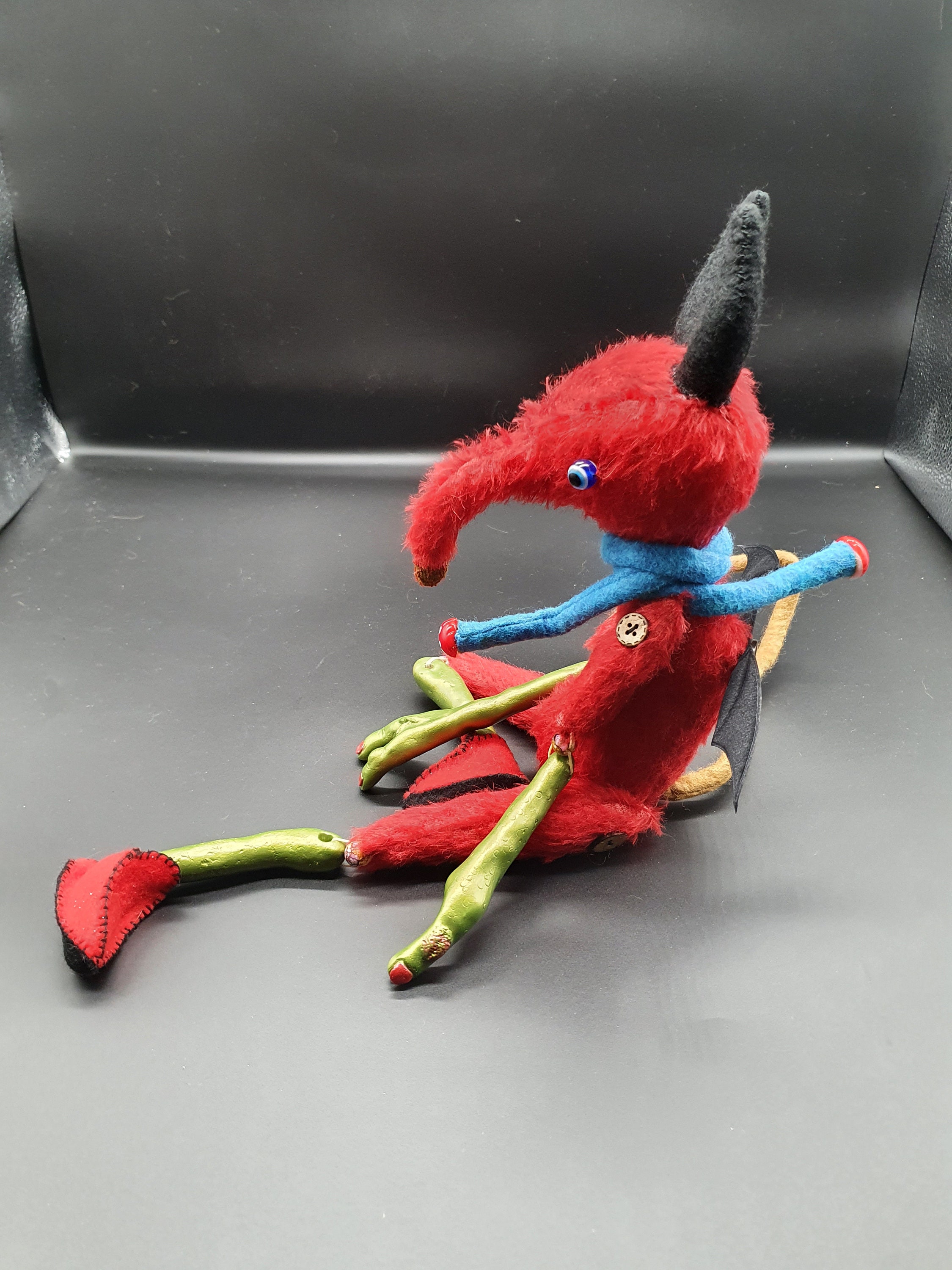Red Devil Rat Bjd Posable Mohair Artdoll - Etsy UK