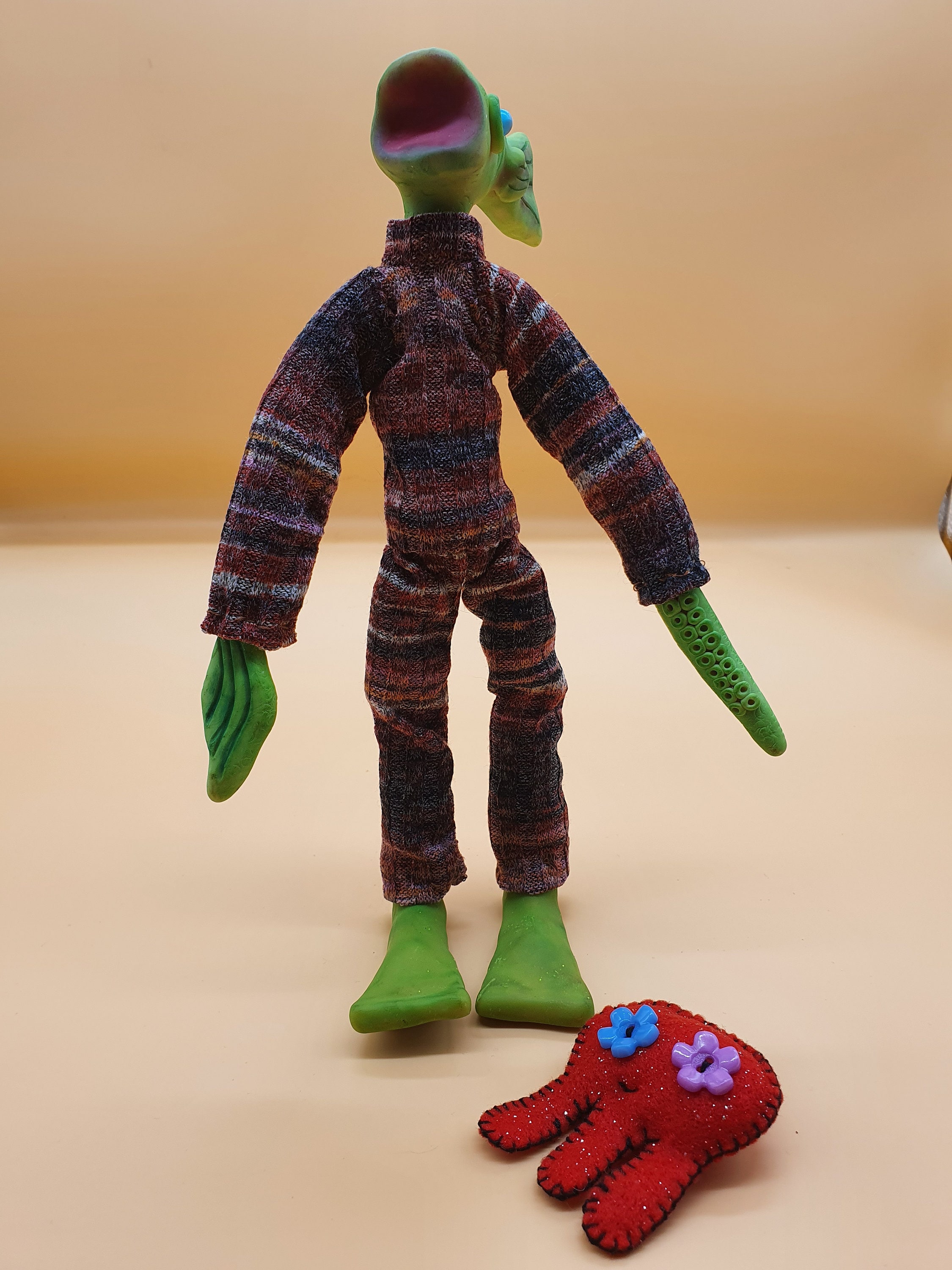 Fish Face is a Handmade Posable Artdoll Has a Unique Personality ...