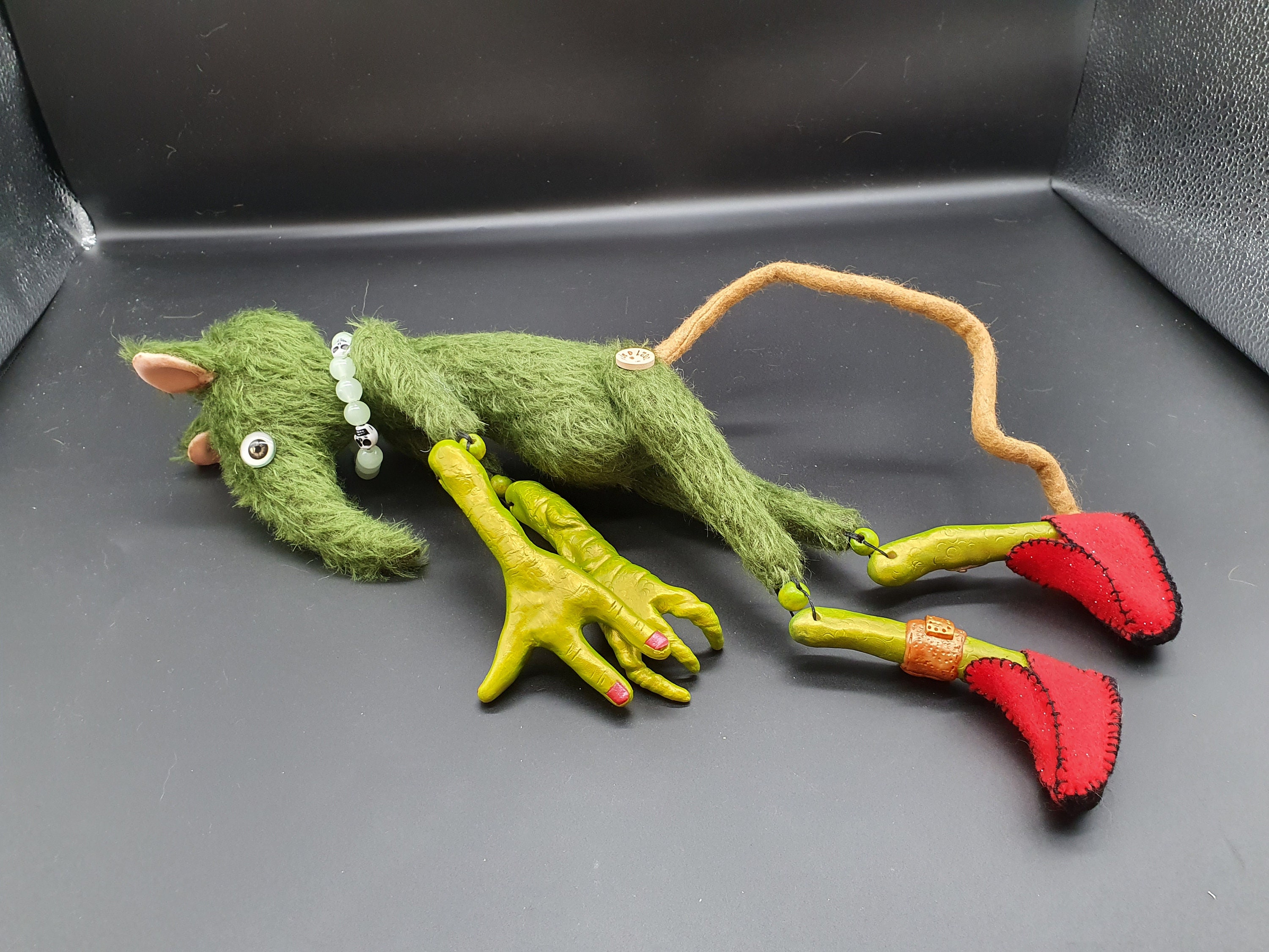 Greenie the Swamp Rat Bjd Posable Mohair Artdoll - Etsy