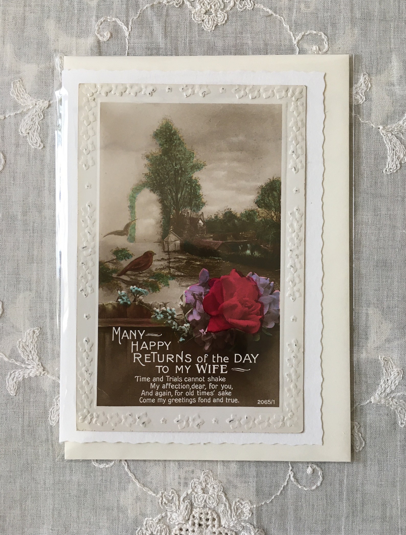 Antique Early 1900's Postcard Greetings Card for My Wife - Etsy