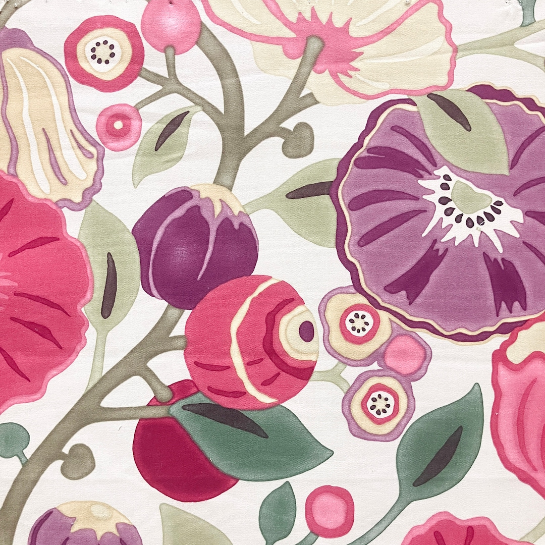 Sanderson Fabric Sample Tree Poppy - Etsy