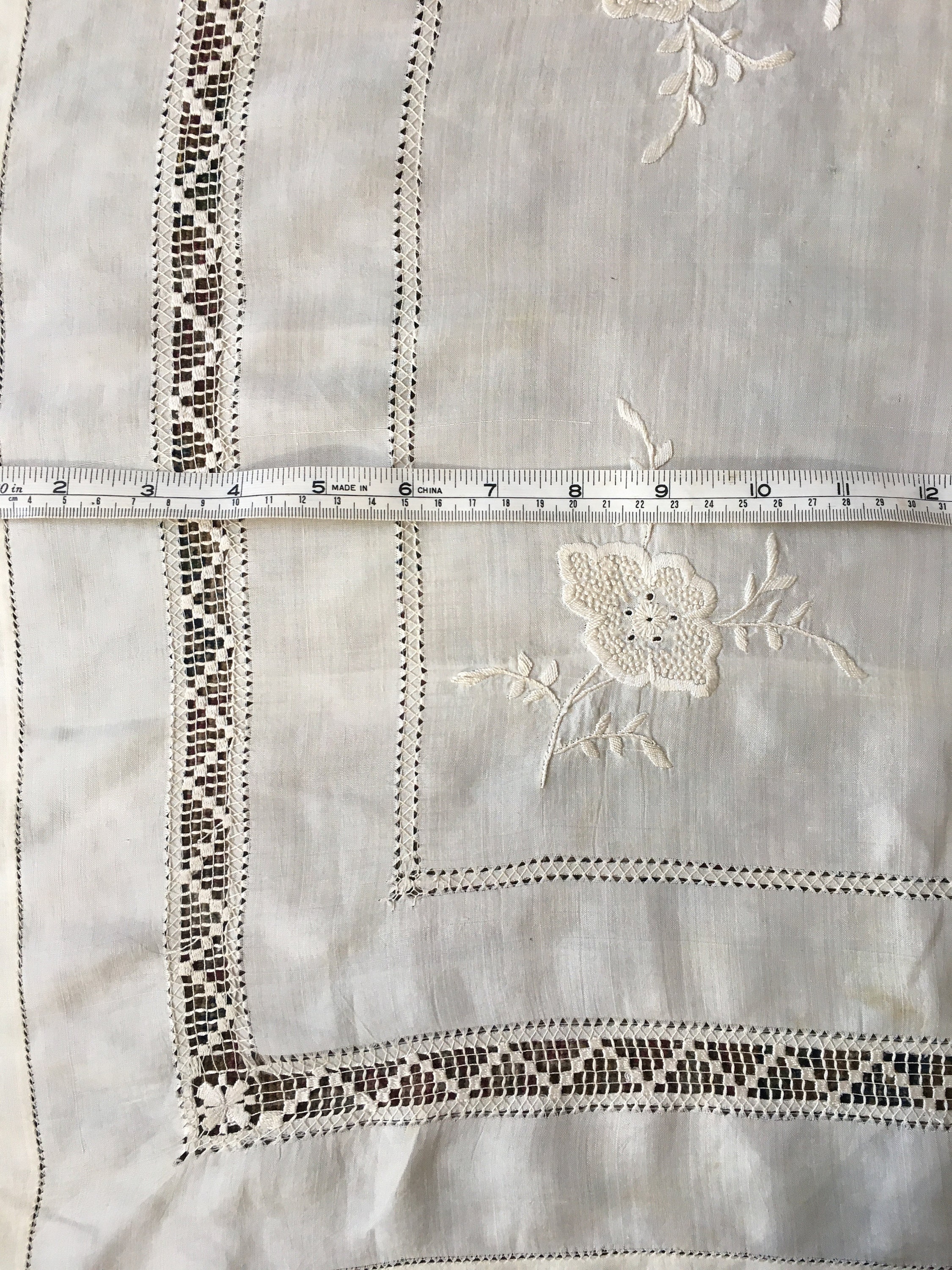 Vintage Chinese Style Embroidered Silk Table Cloth - Etsy