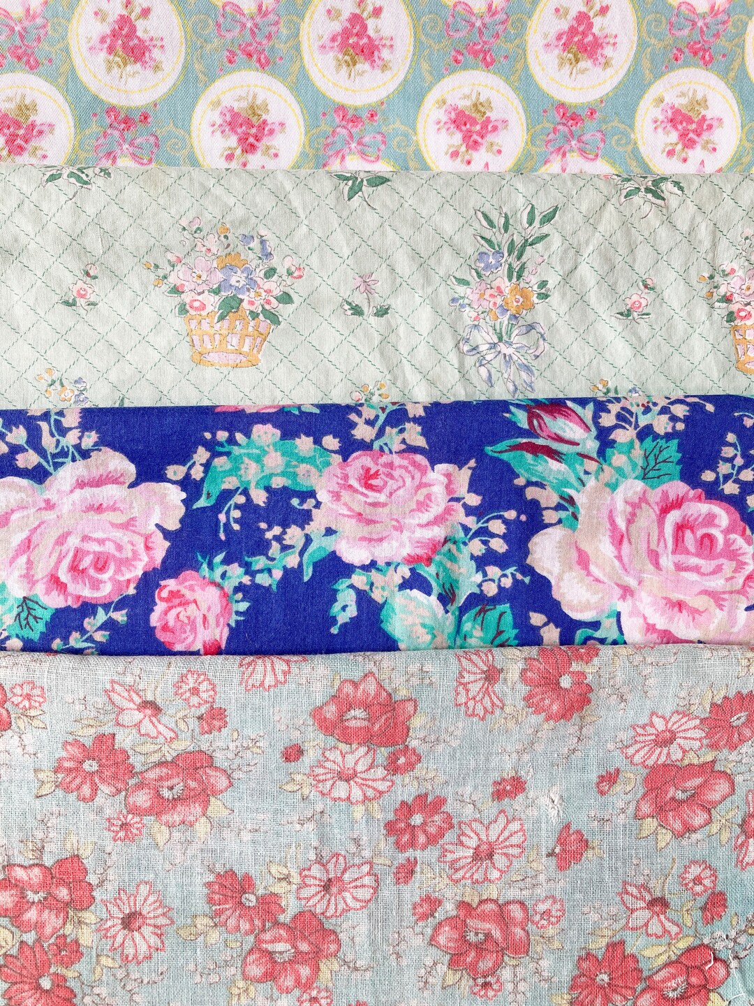 Vintage Fabric Packs for Projects - Etsy UK