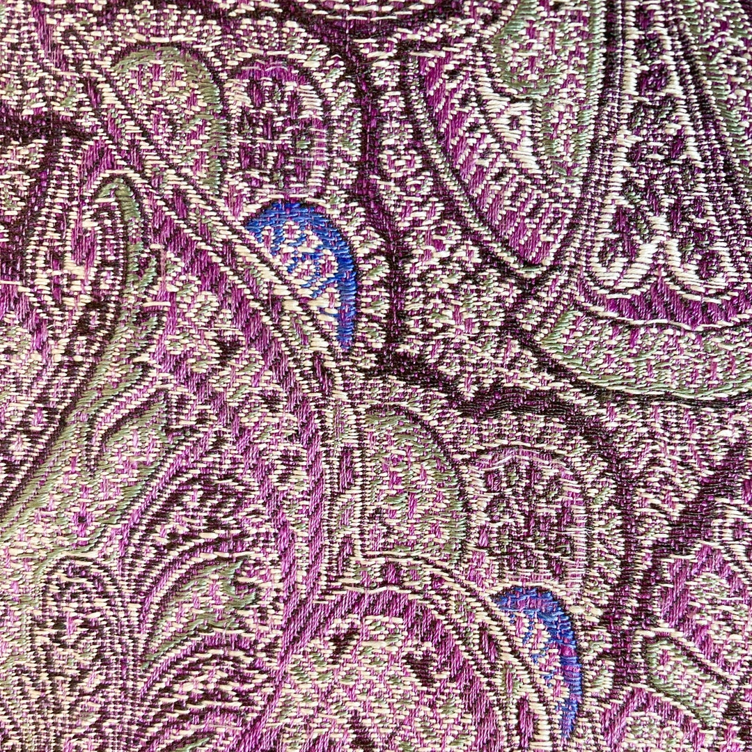 Antique Paisley Design Silk Shawl - Etsy