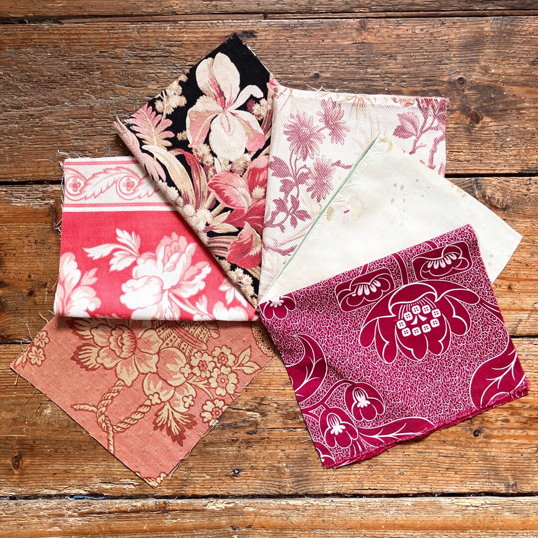 Antique Fabric Pack for Projects - Etsy