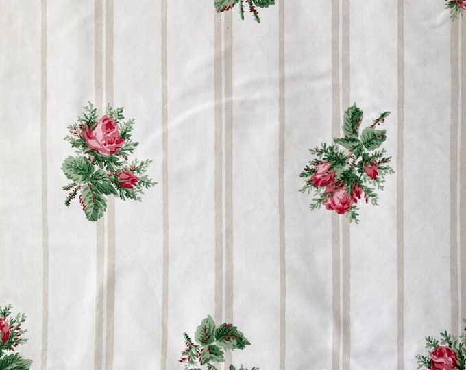Pretty Vintage Sanderson Rose Bud Fabric - Etsy