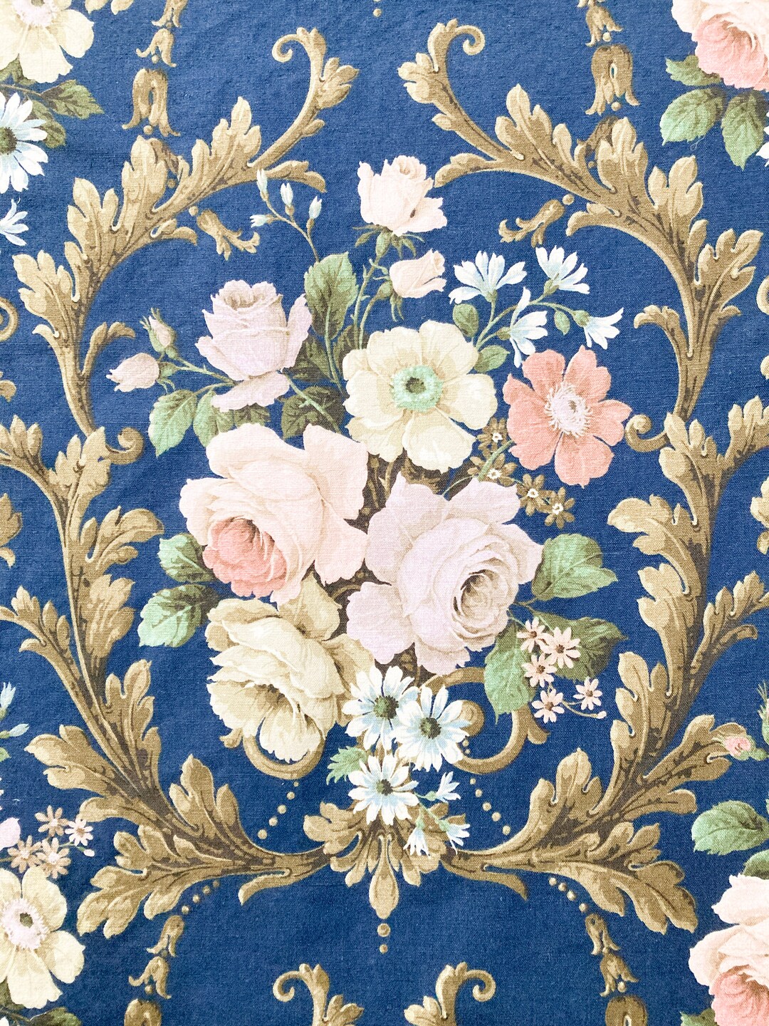 Vintage Sanderson Floral Fabric - Etsy