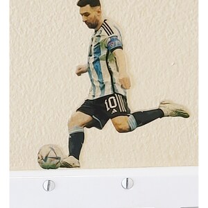 Messi Clear Vinyl Light Switch, Tablet, Laptop, Shelf Decal Sticker, 3. ...