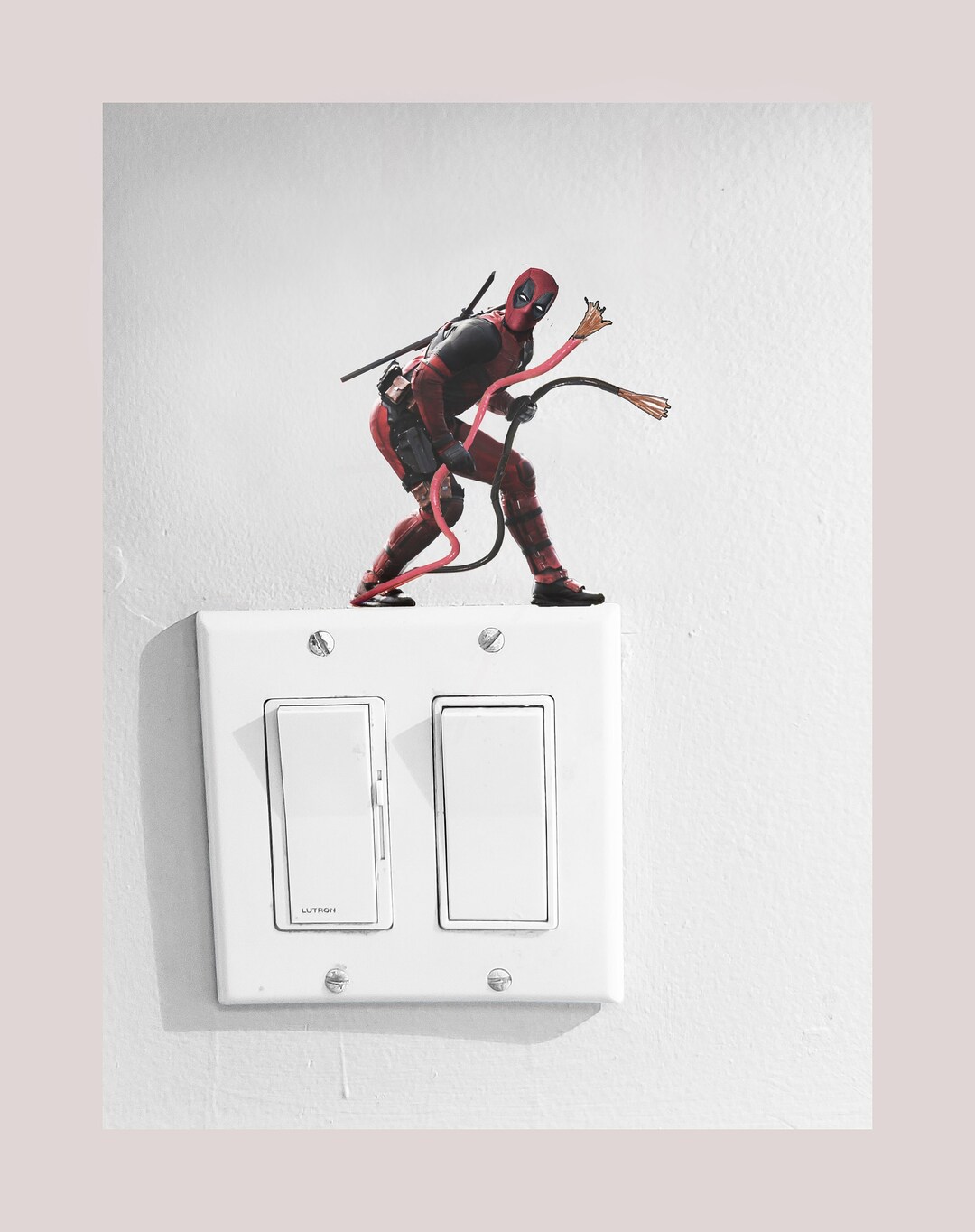DEADPOOL "it's Electric" Clear Vinyl Light Switch or Outlet Decal ...