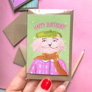 Mini Birthday Greeting Cards Set - Limited Edition Tiny Happy Birthday ...
